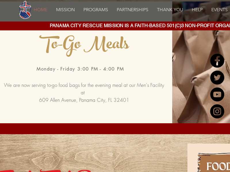 Panama City Rescue Mission - 609 Allen Ave, Panama City, FL