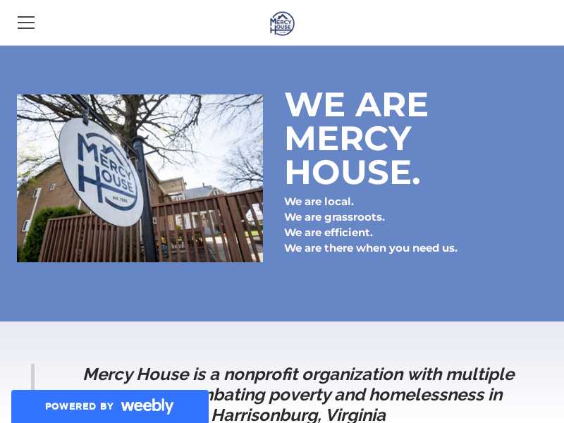 Mercy House, Inc. - 247 N High Street, PO Box 1478, Harrisonburg, VA